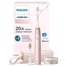 Elektrische Zahnbürste "DiamondClean Prestige 9900 HX9992", rosa, PHILIPS SONICARE, B:16,8cm H:24,2cm T:7,4cm, Elektrozahnbürsten, mit integriertem