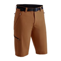 Maier Sports Herren Bermudas "Nil Bermuda"rostbraun, Gr. 50, 90% Polyamid, 10% Elasthan, Hosen, kurze Herren Wanderhose, moderne Outdoor-Bermuda,