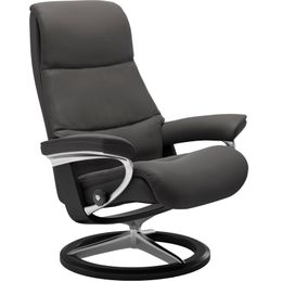Relaxsessel stressless, B:78cm H:108cm T:78cm, grau, Leder BATICK: BATICK ist ein leicht korrigiertes, durchgef&auml;rbtes und genarbtes M&ouml;belleder, bei