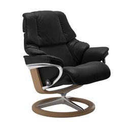 stressless "Reno" Set, Relaxsessel mit Hocker, mit Hocker, mit Signature Base, Gr&ouml;&szlig;e S, M & L, Gestell Eiche