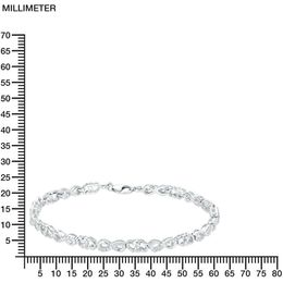 Amor Damen Silberarmband "Schmuck Geschenk Armkette Herz, Liebe, Infinity, Unendlichkeit", 21cm, Silber 925 (Sterlingsilber), silber, Silber 925