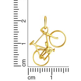 Firetti Damen Kettenanh&auml;nger "Schmuck Geschenk Gold 375 Halsschmuck Anh&auml;nger Halskette Fahrrad", Gelbgold 375, 1 g, gold, Gelbgold 375,