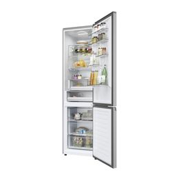 Haier Kühl-/Gefrierkombination "HDPW5620BNPK", B:59,5cm H:205cm T:66,7cm, silber, Kühlschränke, Air Surround Technologie: Erhält die Frische zu 99%