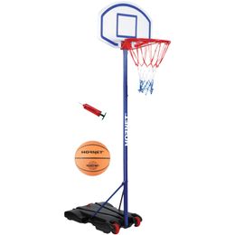 Kinder Basketballständer "Hornet 205", blau, HORNET BY Hudora, H:240cm, Ballsportkörbe, mobil, höhenverstellbar bis 205 cm