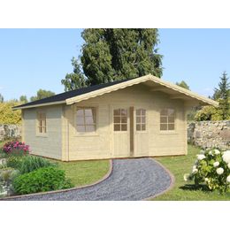 Gartenhaus Palmako, beige, Massivholz, Gartenh&auml;user, "H_elena", 24,6 qm