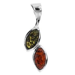 OSTSEE-SCHMUCK Damen Kettenanh&auml;nger "OSTSEE-SCHMUCK Anh&auml;nger Udele Anh&auml;nger Udele", 32 x 10mm, Silber 925 (Sterlingsilber), 2 g, wei&szlig;, Silber 925