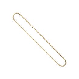 Jobo Damen Goldkette, Gelbgold 585, L: 45, gelb, Gelbgold 585, Halsketten, Zopfkette 585 Gold 45 cm 2,6 mm