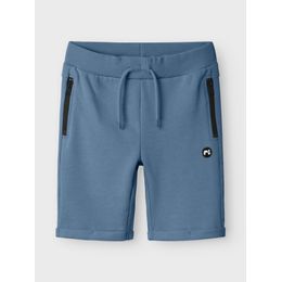 name it Jungen Sweatshorts "NKMVIMO SWE SHORTS BRU NOOS"coronet blau (blank), Gr. 146, unifarben, Sweatware, Obermaterial: 60% Baumwolle, 40%