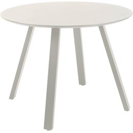 Gartentisch Best, B:100cm H:75cm T:100cm, beige, Aluminium, Tische, "Halo", rund