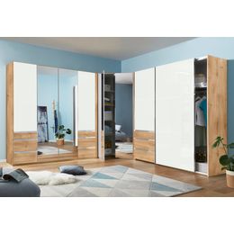 Kleiderschrank wimex, B:200cm H:236cm T:58cm, braun, Schlafzimmer, Schr&auml;nke, "Level by fresh to go", mit Glas-und Spiegelt&uuml;ren