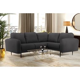 Ecksofa Home Affaire, B:228cm H:81cm T:166cm, grau, Korpus/Basismaterial: 100% Polyester. Sitzfläche: 100% Polyester, Wohnzimmer, Sofas, "Skidi