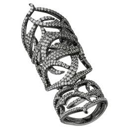 Jobo Damen Fingerring "Gelenkring Vollfingerring Statement", 50, Silber 925 (Sterlingsilber), silber, Silber 925 (Sterlingsilber), Fingerringe, 925