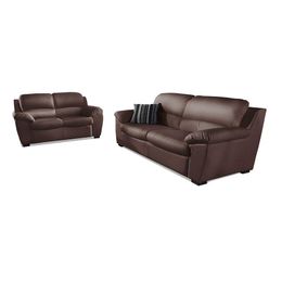 Sitzgruppe COTTA, T:89cm, braun, Wohnzimmer, Sitzm&ouml;bel-Sets, "Dani", Set bestehend aus: 2-Sitzer & 2,5-Sitzer