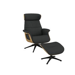 Relaxsessel FLEXLUX, B:83cm H:112cm T:125cm, grau, 100% Polyester, Wohnzimmer, Sessel, "Clement R&uuml;cken u. Kopfverstellung, ergonomisch, Airchannels",