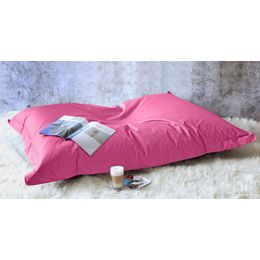 Sitzsack Kinzler, B:140cm H:20cm T:180cm, pink, Polyester, Kinderzimmer, Sitzsäcke, "XXL Outdoorfähig", Uni Farben, Outdoor geeignet, ideal im