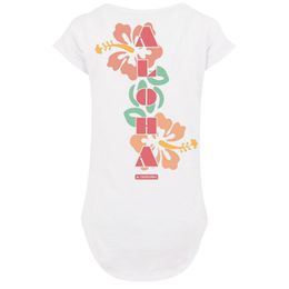 F4NT4STIC Damen T-Shirt "PLUS SIZE Aloha", wei&szlig;, Gr. 4XL, Obermaterial: 100% Baumwolle, Shirts, Print