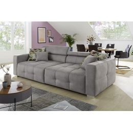 Jockenh&ouml;fer Big-Sofa, B:289cm T:123cm, braun, JOCKENH&Ouml;FER GRUPPE, Luxus-Microfaser Lederoptik (100% Polyester), Sofas, "Trento", mit Wellenfederung, Sitzkomfort