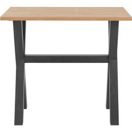 M&auml;usbacher Bartisch M&Auml;USBACHER, B:120cm H:105cm T:70cm, schwarz, K&uuml;che, Tische, Gestell in X-Form (Breite 120, 140 oder 160 cm)