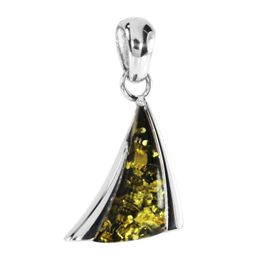 OSTSEE-SCHMUCK Damen Kettenanh&auml;nger "OSTSEE-SCHMUCK Anh&auml;nger Imke 25 mm Anh&auml;nger Imke 25 mm", 25x14mm, Silber 925 (Sterlingsilber), 1,9 g, wei&szlig;,