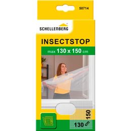 Schellenberg Fliegengitter-Gewebe "für Fenster ohne bohren", B/H: 130cm x 150cm, 1er Pack, weiß, Insektenschutzgitter, Insektenschutz inkl.