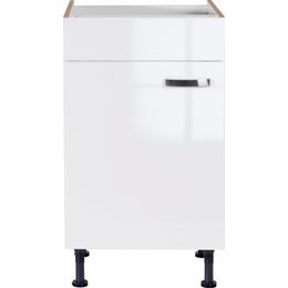 Sp&uuml;lenschrank KOCHSTATION, B:50cm H:87cm T:58,4cm, wei&szlig;, K&uuml;che, Schr&auml;nke, "KS-Cara", Breite 50 cm