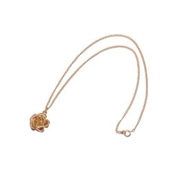 Firetti Damen Kette mit Anh&auml;nger "Schmuck Geschenk Rose", Messing, L: 50, gold, Messing, Halsketten, Made in Germany