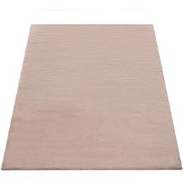 Fellteppich Paco Home, B:100cm H:26mm L:200cm, beige, Polyester, Teppiche, "Rabbit 780", Kunstfell, Kaninchenfell-Haptik, ein echter Kuschelteppich,