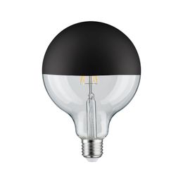 Paulmann LED-Leuchtmittel "G125 Kopfspiegel 600lm 2700K 6,5W 230V schwarz matt", L:17,4cm &Oslash;:12,5cm, schwarz, Leuchtmittel
