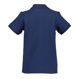 Blue Seven Jungen Poloshirt, blau, Gr. 98, unifarben, Single Jersey, Obermaterial: 100% Baumwolle, Shirts