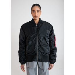 Damen Bomberjacke "CWU MA-1 Bomber NC Women", schwarz, Gr. L, Alpha Industries, Obermaterial: 100% Nylon, Lining/F&uuml;llung: 100% Polyester, Jacken