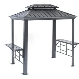 Grillpavillon Sojag, grau, Pavillons, "BBQ Messina", BxT: 179x292 cm