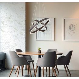 Globo LIGHTING H&auml;ngeleuchte "HENDRICKS", &Oslash; 60cm H: 125cm, 1 Stk., braun, Wohnzimmer, Leuchten, H&auml;ngelampe Esszimmer-Leuchte Esstischleuchte Wohnzimmer