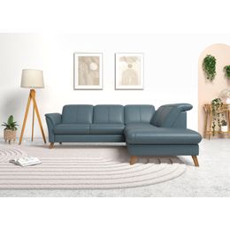 Sit & More Ecksofa SIT & MORE, B:250cm H:91cm T:220cm, bunt, 100% Polyester, Wohnzimmer, Sofas, "Romero L-Form", wahlweise mit oder ohne TV-Funktion,