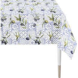 Tischdecke Apelt, B:150cm L:250cm, blau, Baumwolle, Tischdecken, "6523 SUMMERTIME, Sommerdeko, Sommer", Digitaldruck
