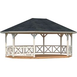 Holzpavillon Palmako, beige, Garten, Pavillons, "Betty", BxT: 615x551 cm, naturbelassen