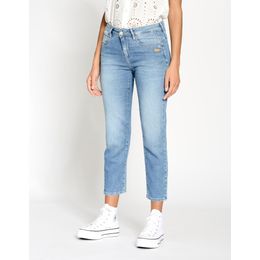 Gang Damen Ankle-Jeans "94RUBINIA CROPPED", blau, Gr. 34, Denim/Jeans, Obermaterial: 98% Baumwolle, 2% Elasthan, Jeans, Straight Fit