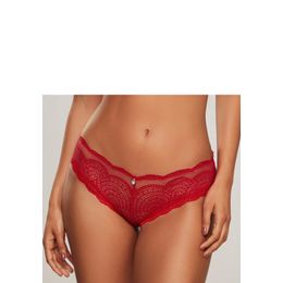 Lascana Damen Panty "Kira", Gr. 32, rot, Spitze, Obermaterial: 88% Polyamid, 12% Elasthan, Unterhosen