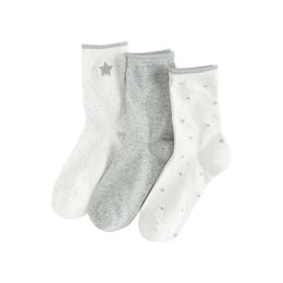 Cool Club Socken M&auml;dchen Gr&ouml;&szlig;e 31/33 grau / wei&szlig;