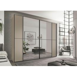 Schwebet&uuml;renschrank STAUD, B:298cm H:240cm T:68cm, beige, Holzwerkstoff, Schr&auml;nke, "Sonett 220G, Made in Germany", mit vier verschiedenen