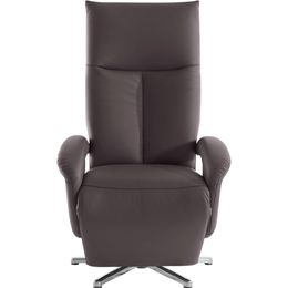 Sit & More TV-Sessel SIT & MORE, B:74cm H:112cm T:82cm, braun, Sessel, "Tycoon mit Kopfteilverstellung und 360 Drehfunktion", wahlweise manuell oder