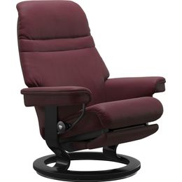 Relaxsessel stressless, B:88cm H:103cm T:78cm, rot, Leder BATICK: BATICK ist ein leicht korrigiertes, durchgef&auml;rbtes und genarbtes M&ouml;belleder, bei