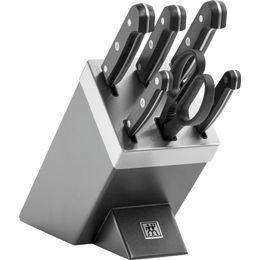 Zwilling Messerblock "Gourmet", B:11,5cm H:20cm L:25,4cm, grau, Messerblöcke, selbstschärfend