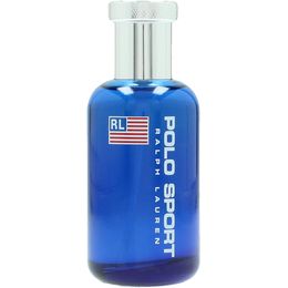 Ralph Lauren Herren Eau de Toilette "Polo Sport", 75ml, blau, Parfüms, Aromatischer Duft mit Mandarine, Ingwer, Ananas, Holz und Eiche.