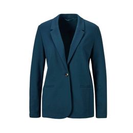 GOLDNER Damen Kurzblazer "Longblazer", gr&uuml;n, Gr. 40, Obermaterial: 67% Viskose CV. 27% Polyamid PA. 6% Elasthan EL., Blazer