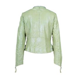 Freaky Nation Damen Lederjacke "Brilliance-FN", gr&uuml;n, Gr. XS, Oberstoff: 100% Schafsleder; Futter: 100% Baumwolle, Jacken