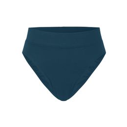 Calida Damen Slip "Slip Elastic High Waist 1er Pack", Gr. XS, blau, Obermaterial: 94% Baumwolle CO. 6% Elasthan EL., Unterhosen