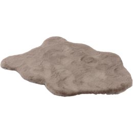 Sch&ouml;ner Wohnen Kollektion Fellteppich, B:60cm H:26mm L:90cm, braun, SCH&Ouml;NER WOHNEN-KOLLEKTION, Kunstfaser, Teppiche, "Tender", weich durch Microfaser, Kaninchenfell Haptik,
