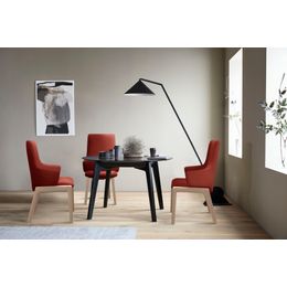 Polsterstuhl stressless, B:58cm H:105cm T:60cm, rot, Microfaser DINAMICA (88% Polyester, 12% Polyurethan), Esszimmer, Stühle, "Laurel", High Back mit