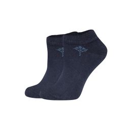 JOOP! JOOP Damen Sneakersocken "Socken Women for your daily glam cotton Socks 1p 2er Pack", Gr. 39, blau, Obermaterial: 86% Baumwolle CO. 11% Polyamid PA.