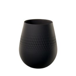 Villeroy & Boch VILLEROY & BOCH Dekovase "Vase Manufacture Collier 14 cm", schwarz, Vasen